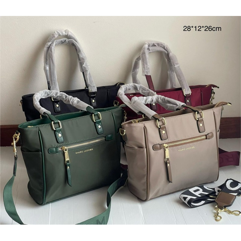 Jual TAS NILON TOTE FRONT ZIP | Shopee Indonesia