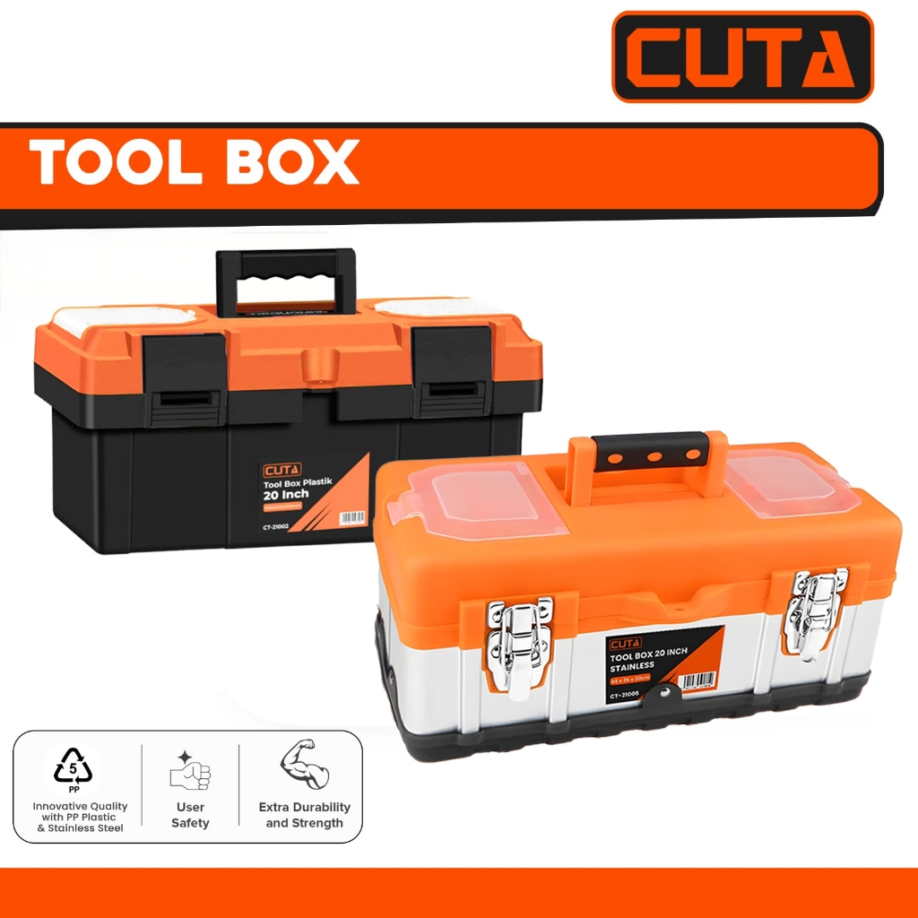 Jual CUTA Tool Box Besi Baja Stainless ABS Besar Toolbox Kotak Perkakas ...