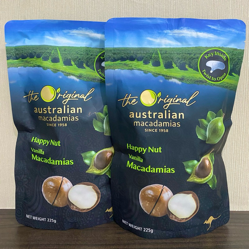 Jual Happy Nut Macadamias Australia Macadamia in Shell - Vanilla ...