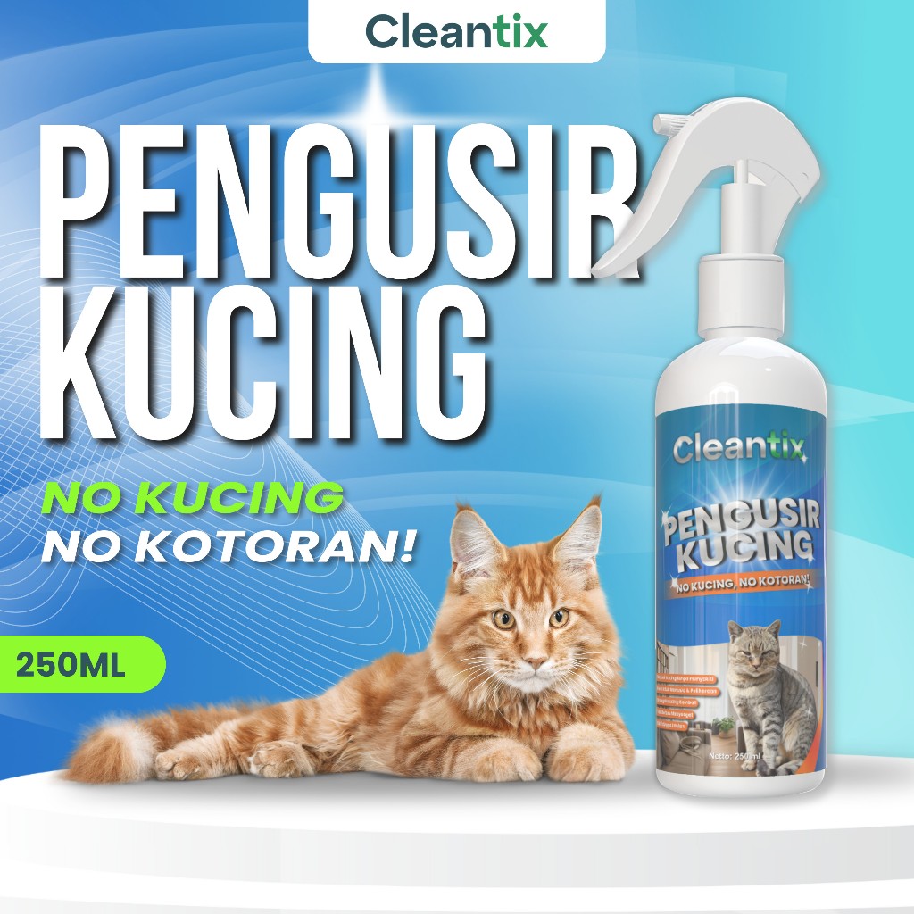 Jual CLEANTIX Spray Pengusir Kucing Efektif Cegah BAB dan Pipis Sembarangan di Halaman atau ...