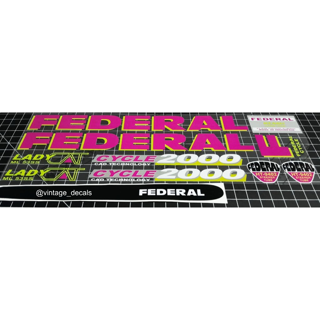 Jual sticker federal LADY CAT ladycat ML52SS ML53SS | Shopee Indonesia