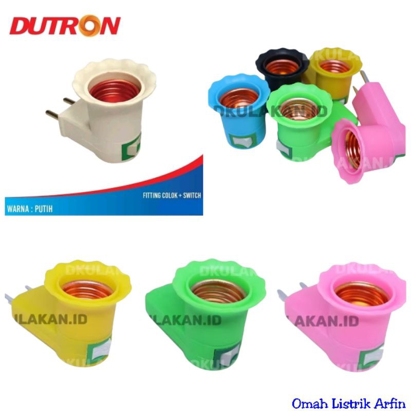 Jual Fitting Colokan + Switch Dutron DV FCS 1 - Fitting Colokan ...