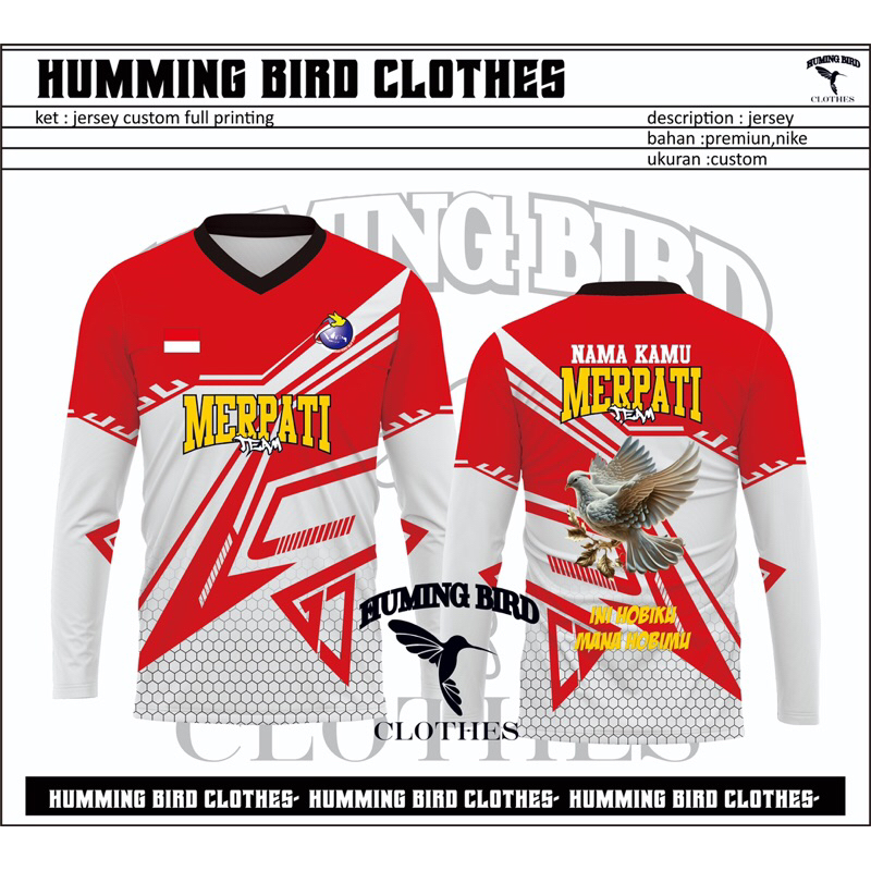 Jual JERSEY MERPATI MERAH PUTIH CUSTOM | Shopee Indonesia