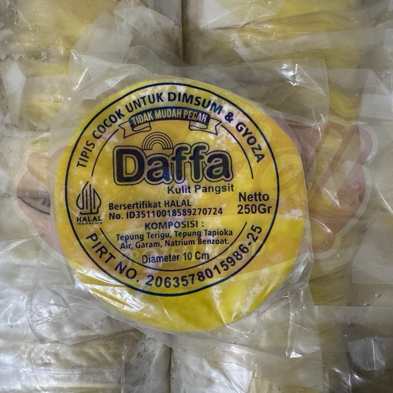 Jual [GROSIR] DAFFA 10CM Kulit Pangsit Dimsum/Gyoza Kuning 250gr ...