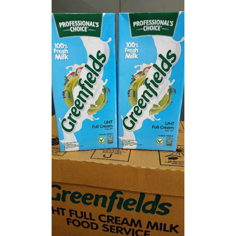 Jual UHT Full Cream Greenfields 1000ml | Shopee Indonesia