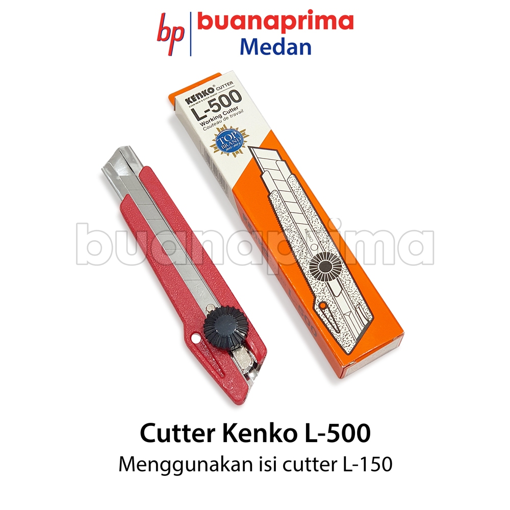 Jual CUTTER KENKO L-500 Besar Pisau Merah Besar Pemotong Kertas Bisa ...