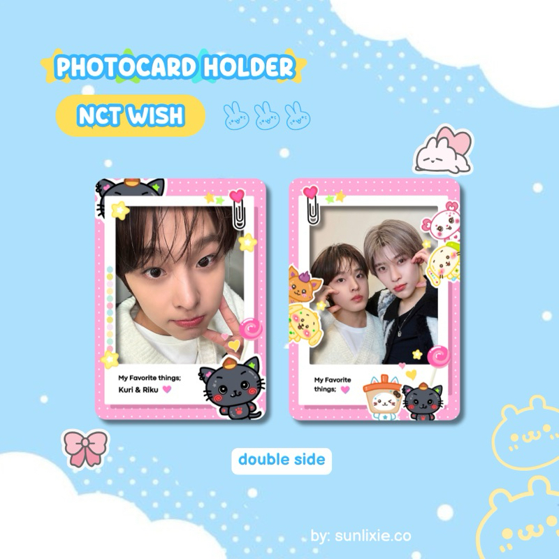 Jual PHOTOCARD HOLDER NCT WISH pc holder cahol doll fanmade akrilik album riku yushi sion sakuya ...