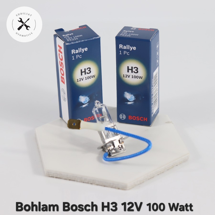 Jual BOHLAM LAMPU HALOGEN BOSCH H3 12V 100WATT - RALLYE | Shopee Indonesia