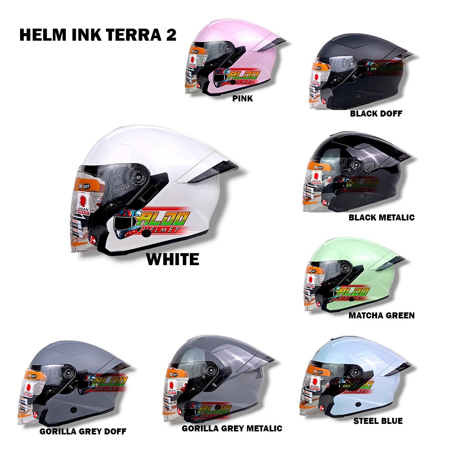 Jual HELM INK TERRA 2 FREE SPOILER ORIGINAL | Shopee Indonesia
