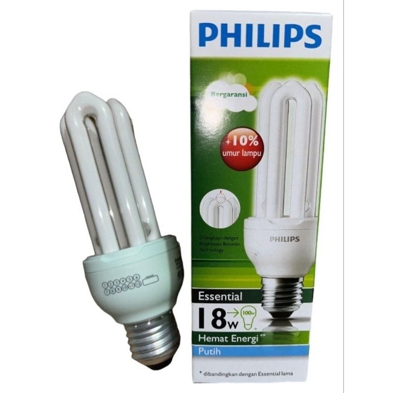 Jual Philips ESSENTIAL 18w putih E27 100%Original | Shopee Indonesia