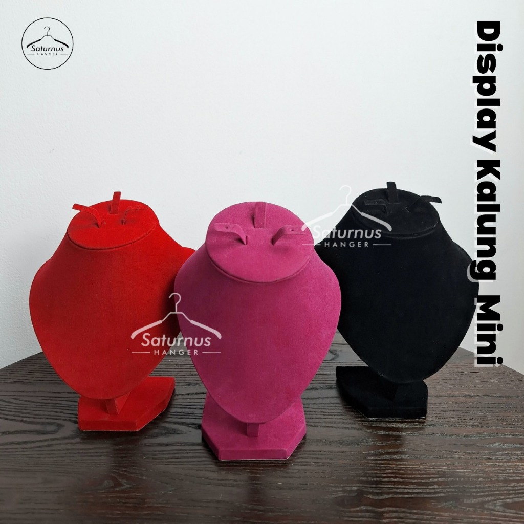 Jual Tempat Kalung Bludru Mini Manekin Leher Display Aksesories Stand ...