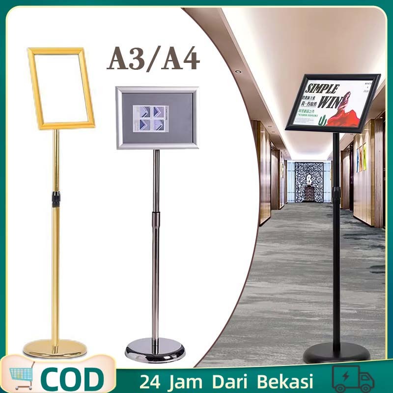 Jual Stand Frame A4 Standing Sign Frame Floor Standing Frame A4 Standing Welcome Sign Display ...