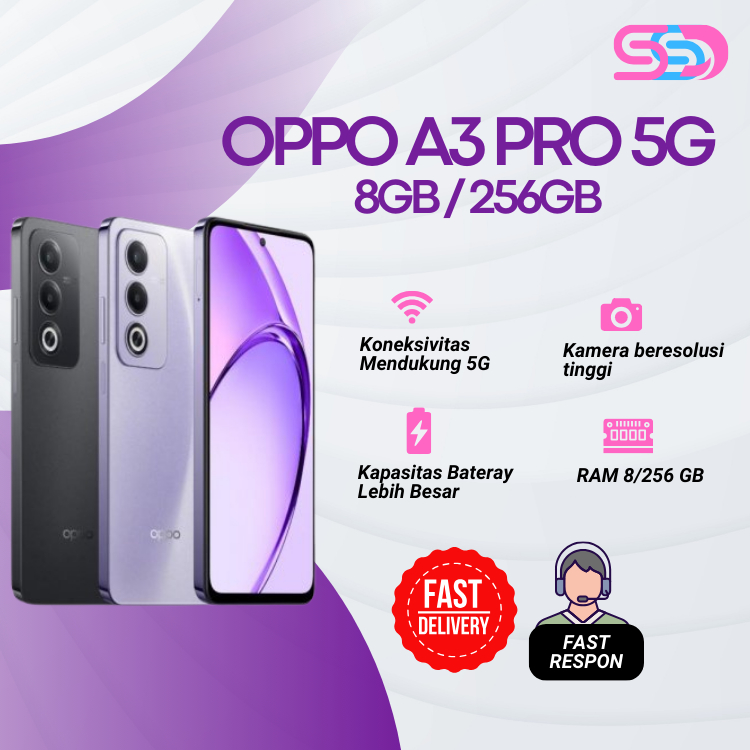 Jual OPPO A3 PRO 5G RAM 8GB/256 GB Smartphone Original | Shopee Indonesia