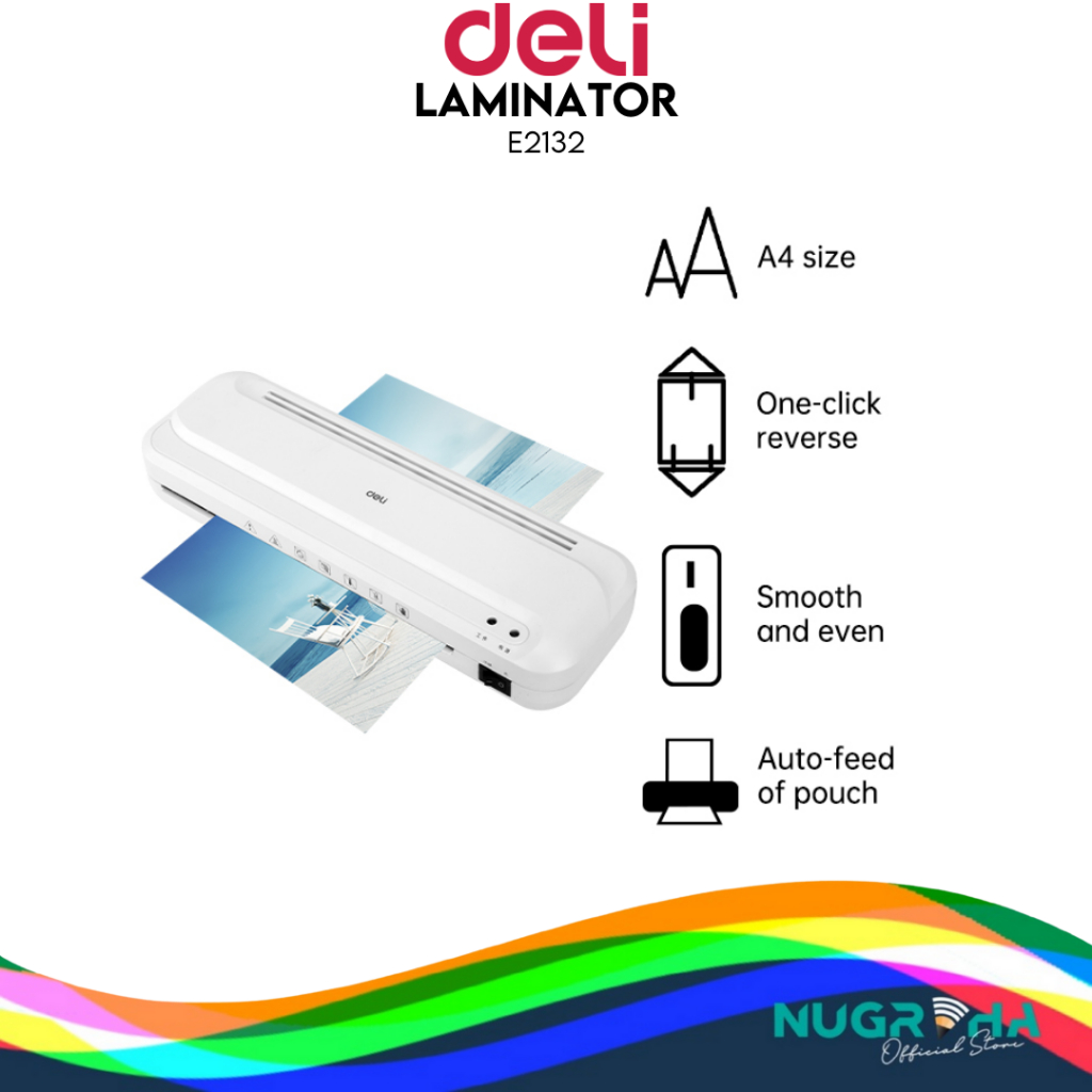 Jual Deli E2132 Alat Mesin Laminating A4 Laminator | Shopee Indonesia