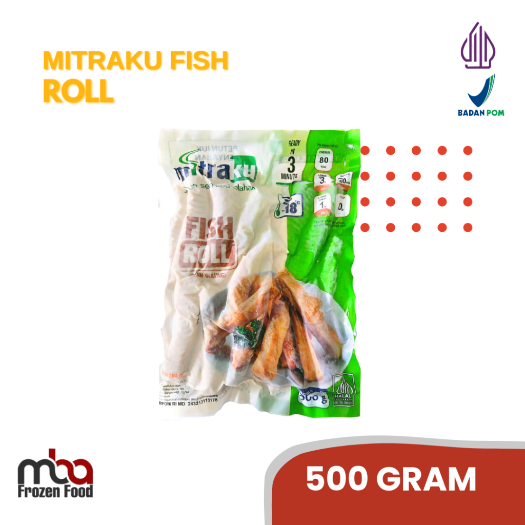 Jual MITRAKU Fish Roll 500 Gram /Siomay /Ikan /Nugget /Dimsum ...