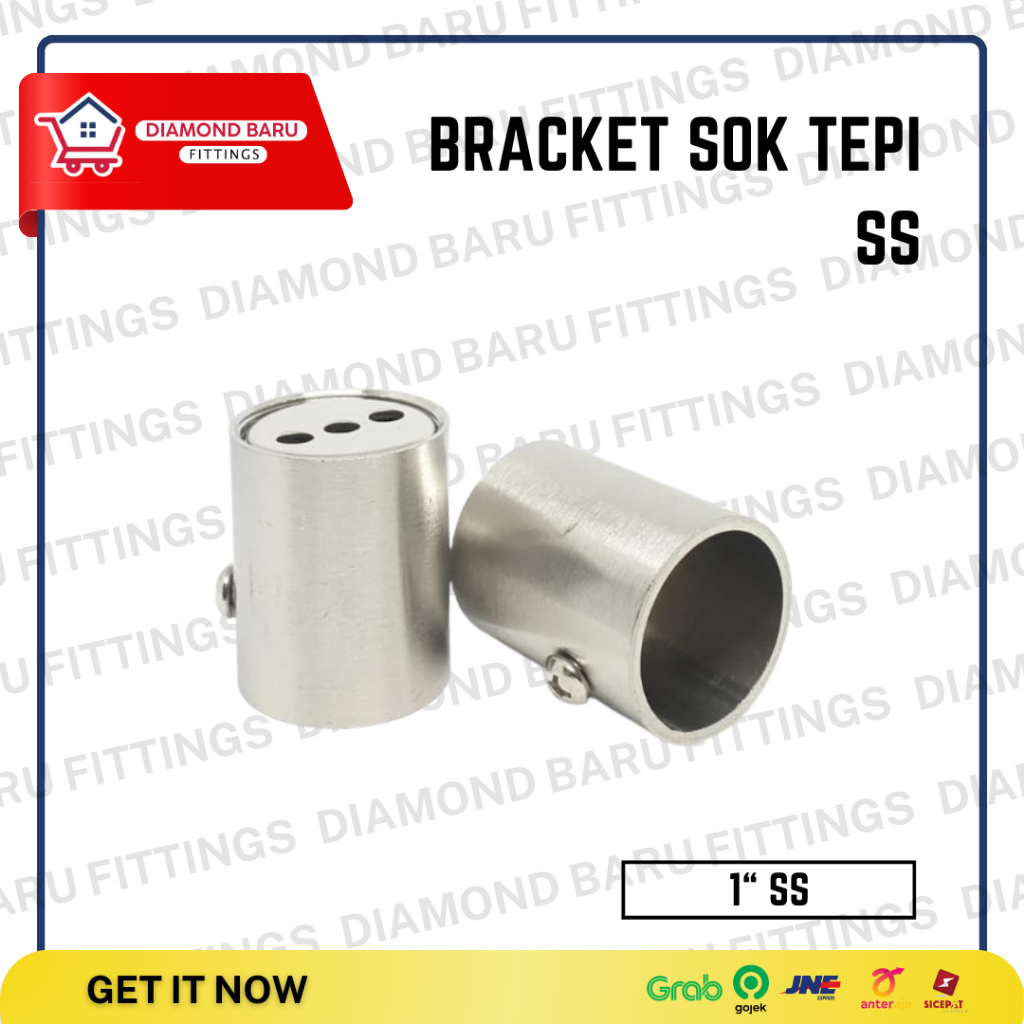 Jual Bracket Sok Tepi Bracket Topi Penyangga Pipa Stainless Steel 1 ...
