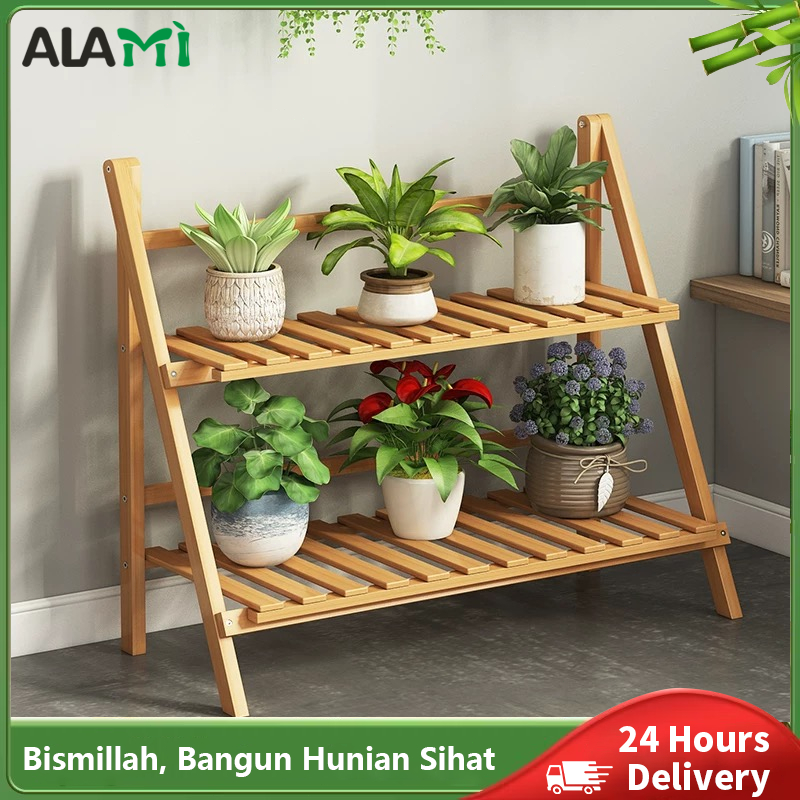 Jual Alami Rak Tanaman Rak Bunga Standing Pot Rak Tanaman Outdoor Rak ...