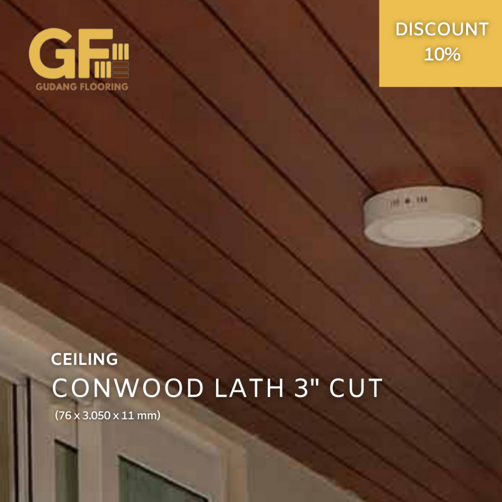 Jual Conwood lath 3" cut ceiling / conwood plafond dinding - Lath 3 ...