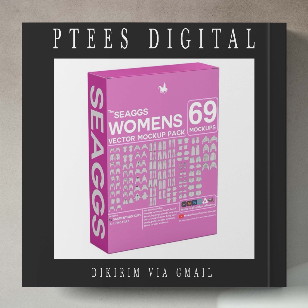 Jual PD0130 - Seaggs - Women's Vector Mockup Pack - AI + PNG | Shopee ...