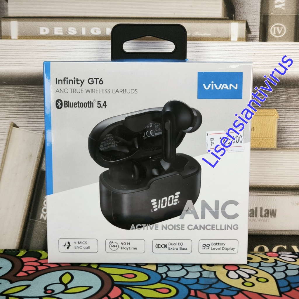 Jual TWS VIVAN GT6 Adaptive ANC ENC Infinity Dual EQ Bass Gaming BT 5.4 Low Latency | Shopee ...