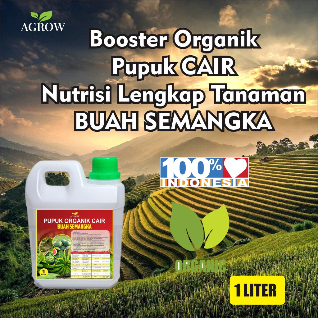 Jual pupuk organik cair booster semangka cair 1 liter | Shopee Indonesia
