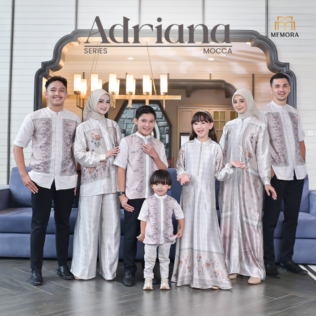 Jual Baju Couple Keluarga Lebaran 2025 SIGNATURE SERIES ADRIANA MOCCA ...