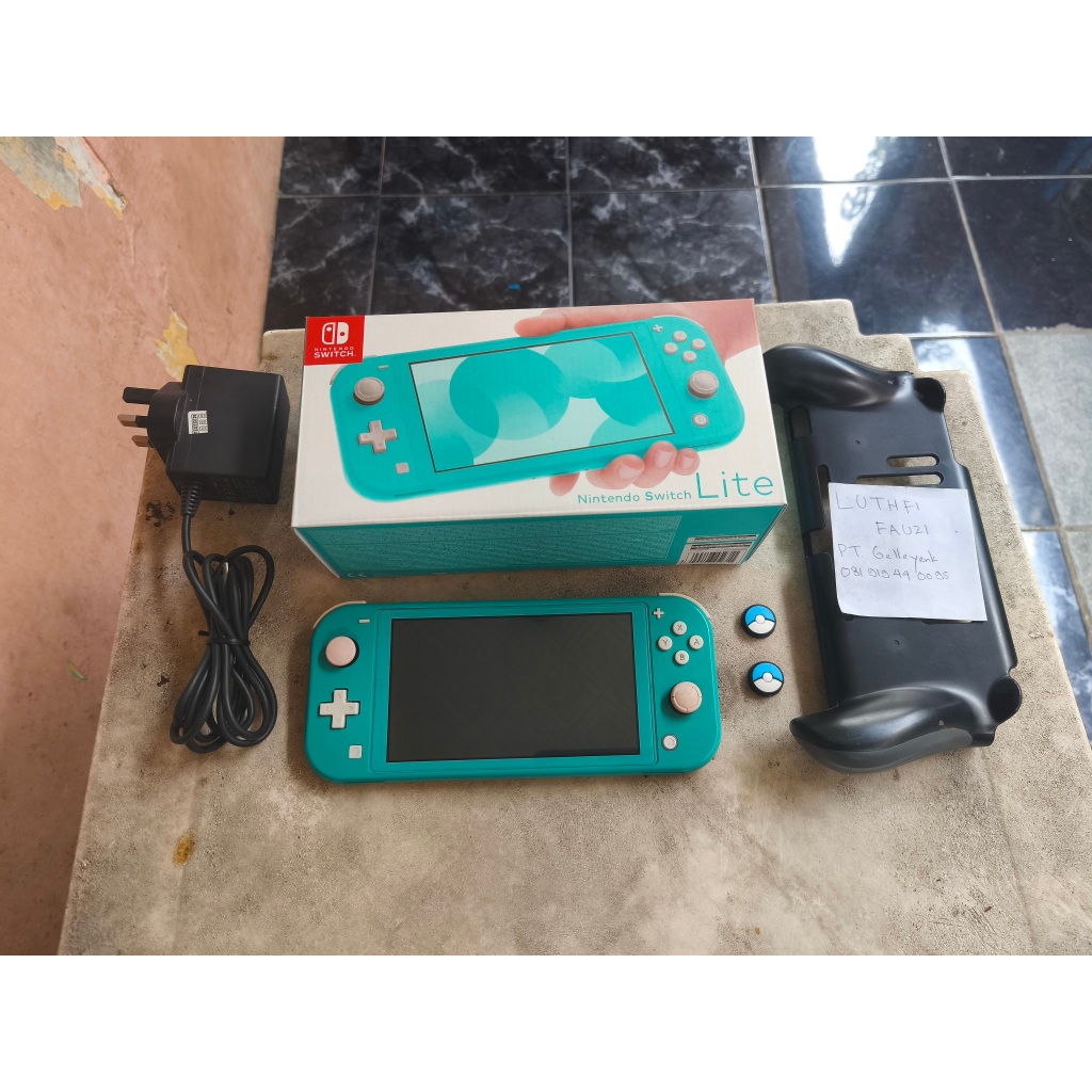 Jual Nintendo Switch Lite CFW Atmos 128GB Turquoise Fullset 07 | Shopee ...
