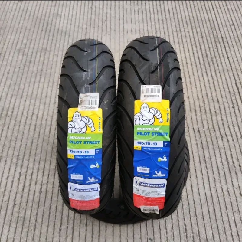 Jual Ban Michelin Ring 13 Pilot Street 120/70-13 140/70-13 Ban Matic ...