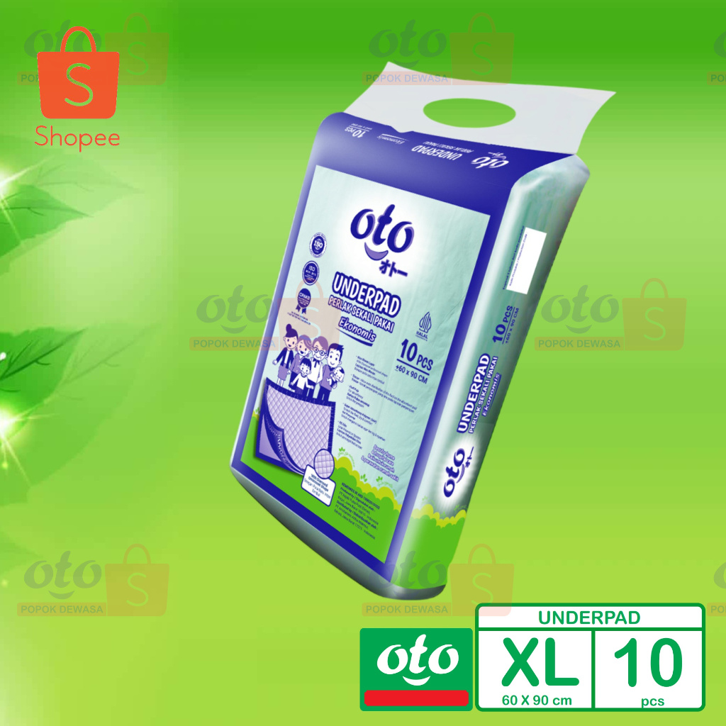 Jual OTO Underpad Under pad Perlak Sekali Pakai Alas Kasur isi 10 pcs ...