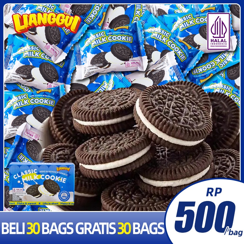 Jual Buy 30 Get 30 Lianggui Classic Milk Cookie Biskuit Original ...
