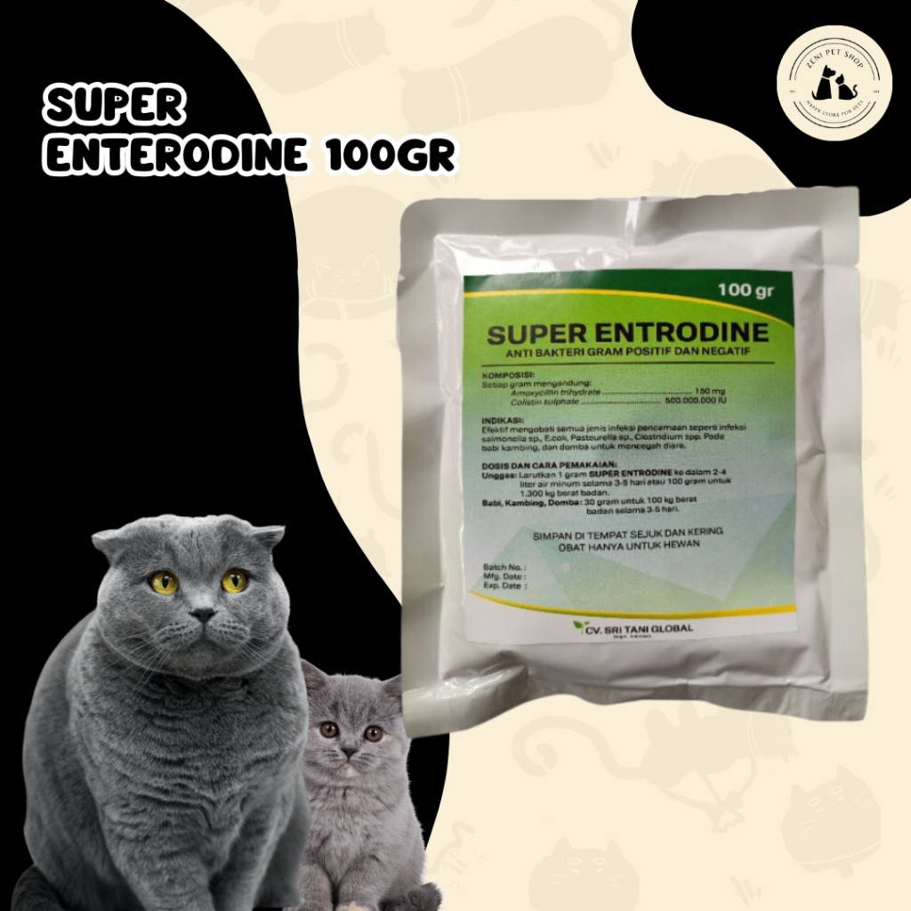 Jual Obat Mencret Ternak - Super Enterodine 100 gr - Obat Mencret Ayam ...