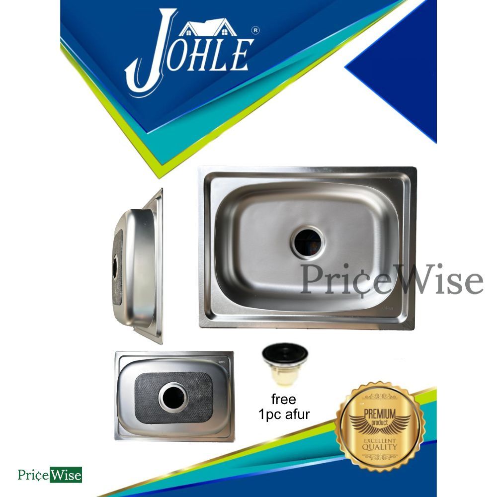 Jual Bak Cuci Piring 50x40 1 lubang Johle / Kitchen Sink BCP 50 x 40 ...