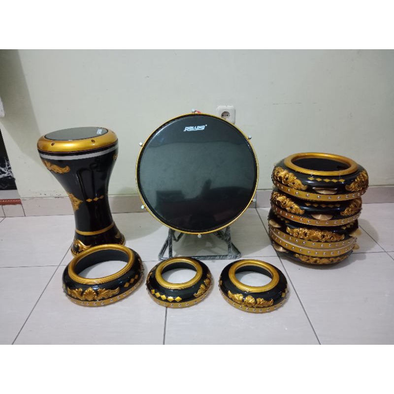 Jual Rebana hadroh ukir full set + tas | Shopee Indonesia
