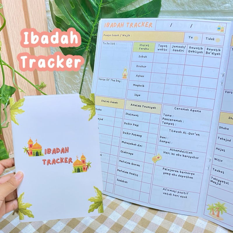 Jual Buku Ibadah Tracker Ibadah Planner Aesthetic | Shopee Indonesia