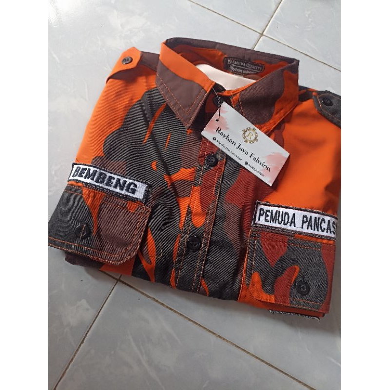 Jual kemeja pdh pemuda Pancasila+nama kemeja ormas pp | Shopee Indonesia