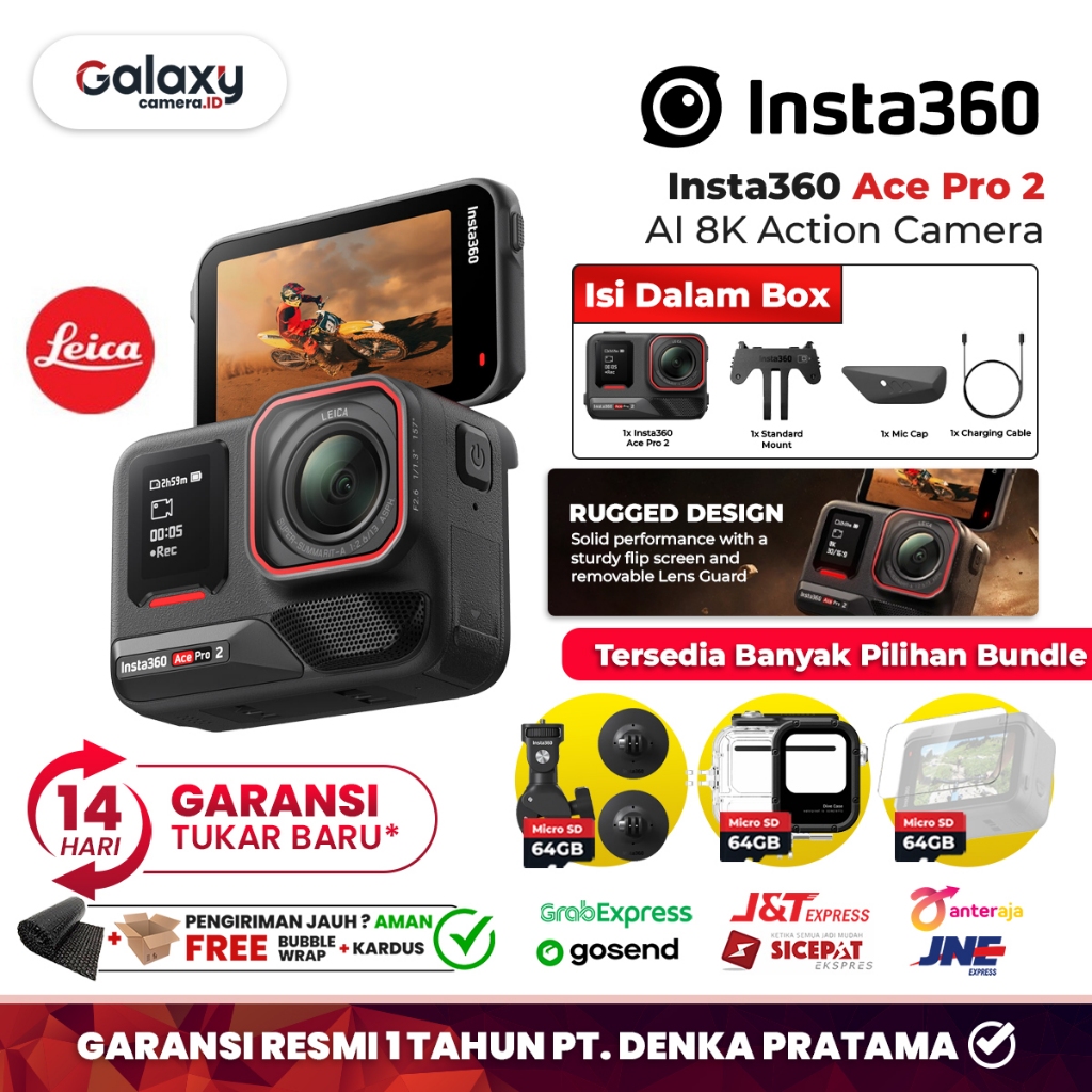 Jual Insta360 Ace Pro 2 8K AI Powered Action Camera Insta 360 Garansi Resmi | Shopee Indonesia