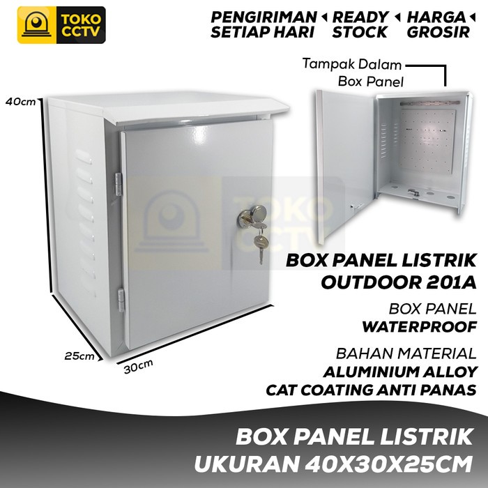 Jual Box Panel Listrik Outdoor 201A || Panel Listrik 40x30x25CM ...