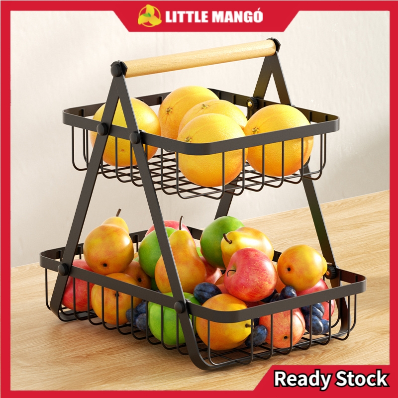 Jual Rak Penyimpanan Multiguna Keranjang Serbaguna 2/3 Tingkat Nampan ...