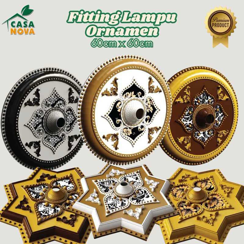 Jual Ornamen lampu/ Panel Pvc ukuran 60x60cm | Shopee Indonesia