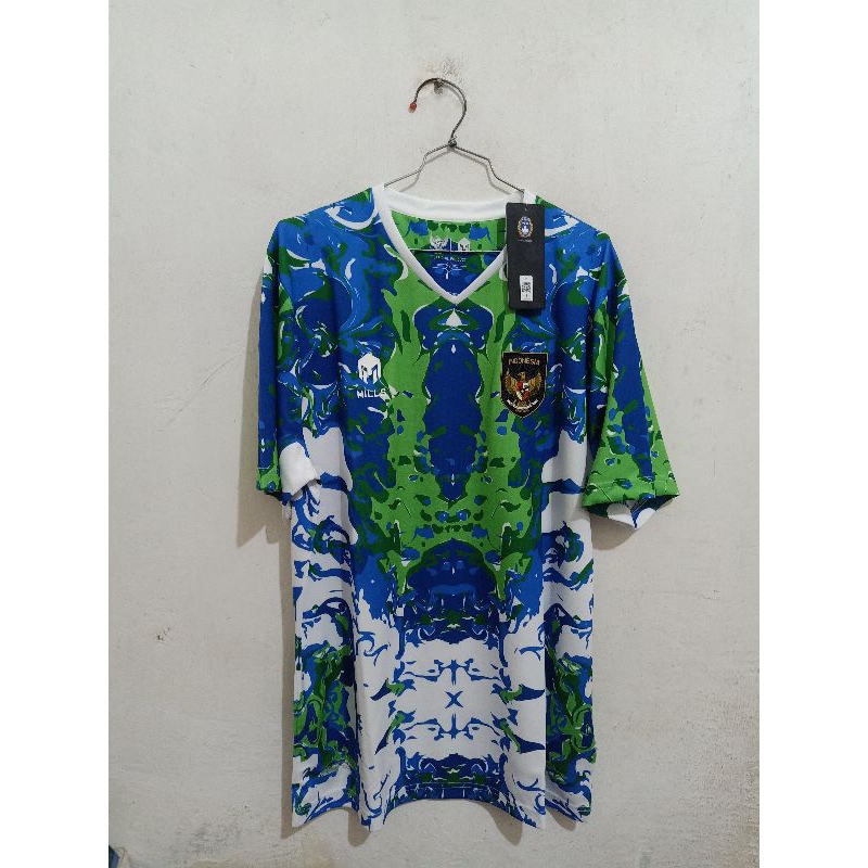 Jual Jersey Timnas Indonesia PSSI Prematch Training Away White Green ...