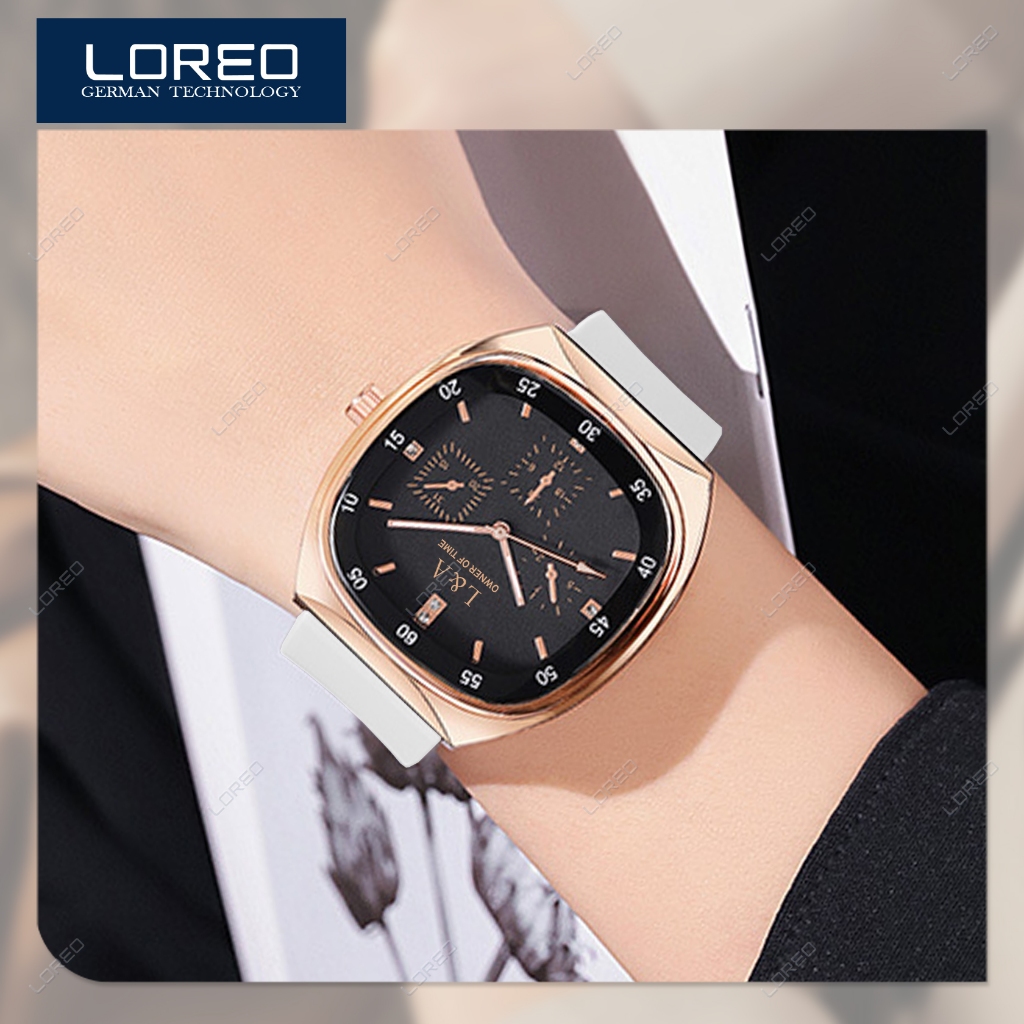 Jual Loreo - Jam Tangan Analog Rubber Unisex Pria Wanita / Jam Tangan ...