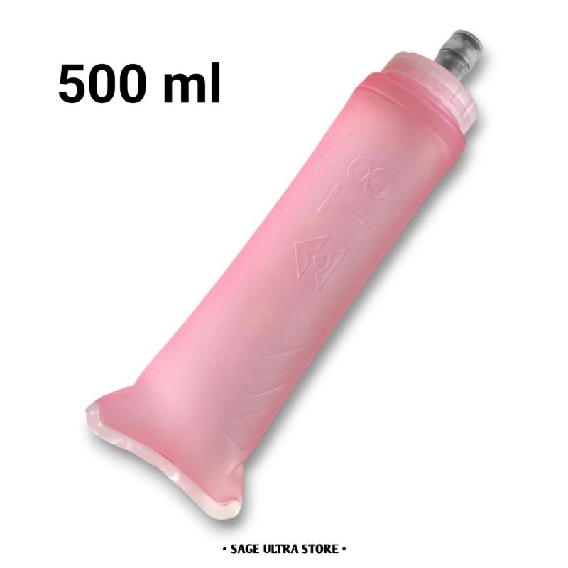 Jual Botol Air Minum Lari Running Trail T8 Sherpa Flask 500 ml - Pink - Soft Flask Ultralight ...