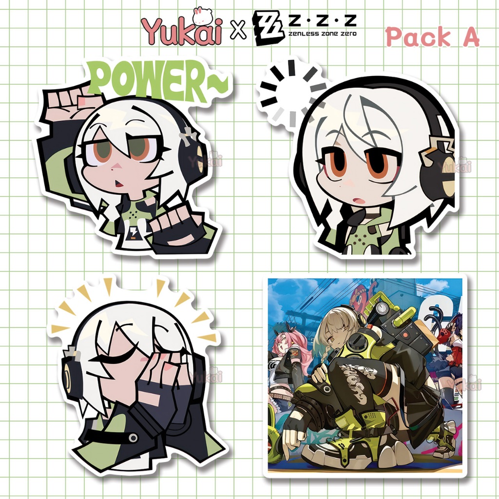 Jual Stiker Anby Zenless Zone Zero (ZZZ) Premium - Sticker Pack Anime ...