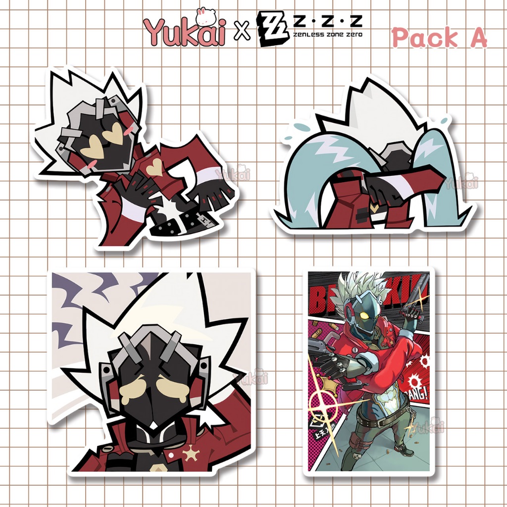 Jual Stiker Billy Zenless Zone Zero (ZZZ) Premium - Sticker Pack Anime ...