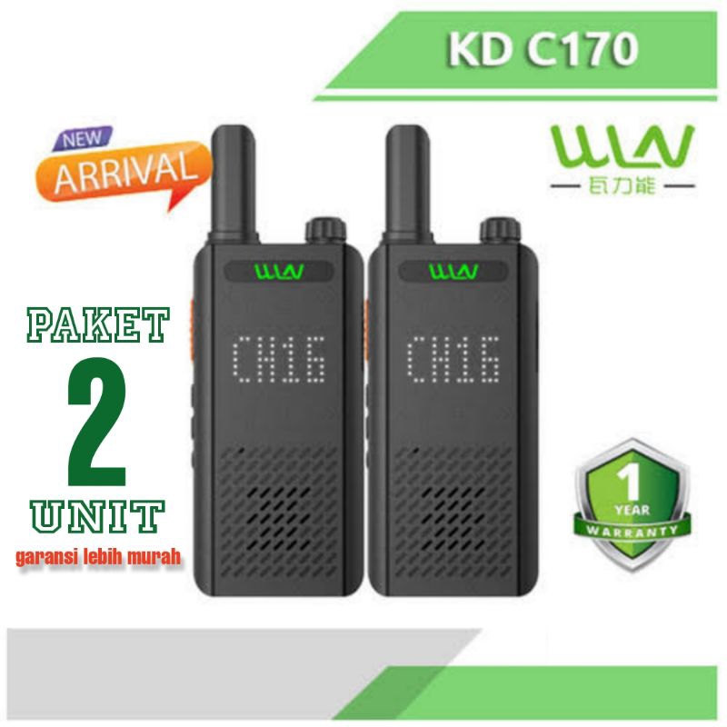 Jual [2 unit] HT WLAN WLN C170 HANDY TALKY UHF TWO WAY RADIO RADIUS 1-5 KM | Shopee Indonesia