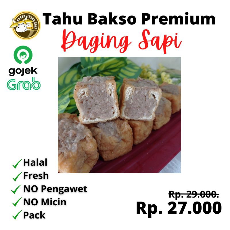 Jual Bakso Tusuk Sate *Tahu Bakso Sapi isi 6 No Micin. | Shopee Indonesia
