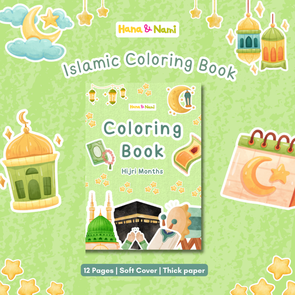Jual Hana & Nami Islamic Coloring Book Buku Mewarnai Islami Bulan ...