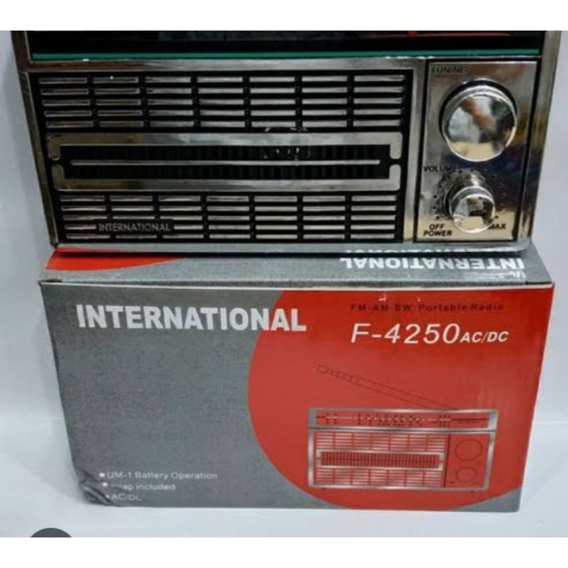 Jual Radio Internasional Mini FM AM SW Portable / RADIO Jadul F-4250 ...