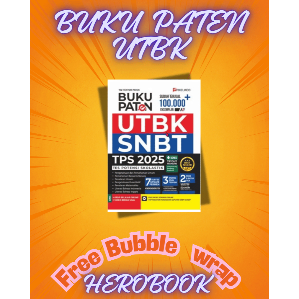 Jual BUKU PATEN UTBK SNBT TPS 2025 | Shopee Indonesia