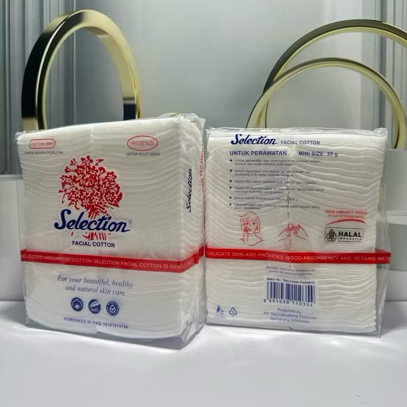 Jual Kapas selection 35 gr / kapas wajah pemberih makeup | Shopee Indonesia